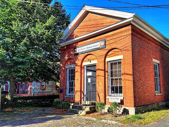 This charming brick history center stands as a testament to communities that value preserving their stories for future generations to discover.