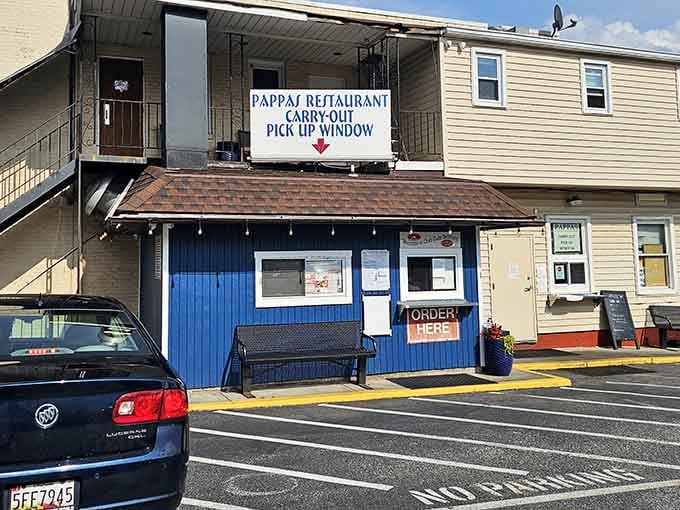 That carryout window means you can enjoy their famous Greek-American cooking anywhere you want.