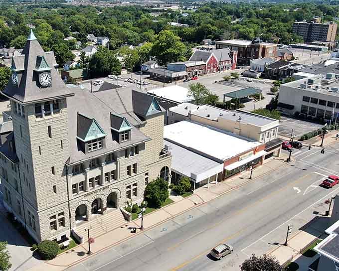 From this height, you can see how thoughtfully the community has grown while keeping its heart intact.