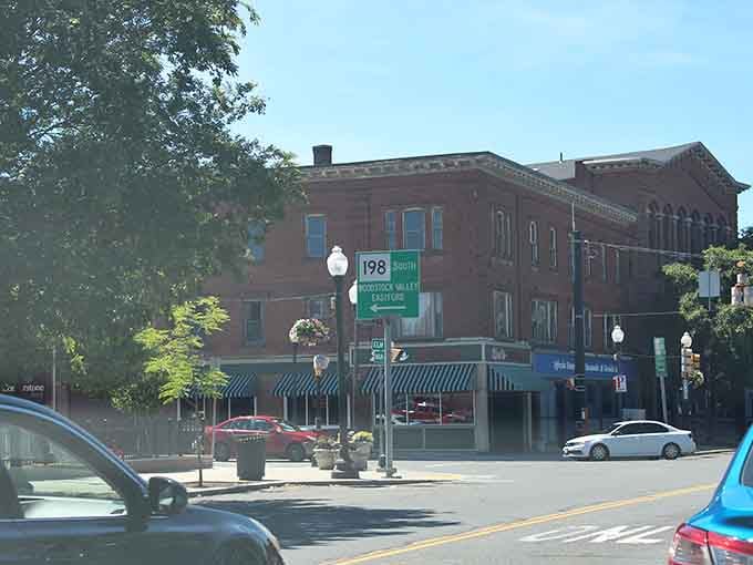 Classic brick storefronts line these streets where neighbors still know each other by their first names and stories.