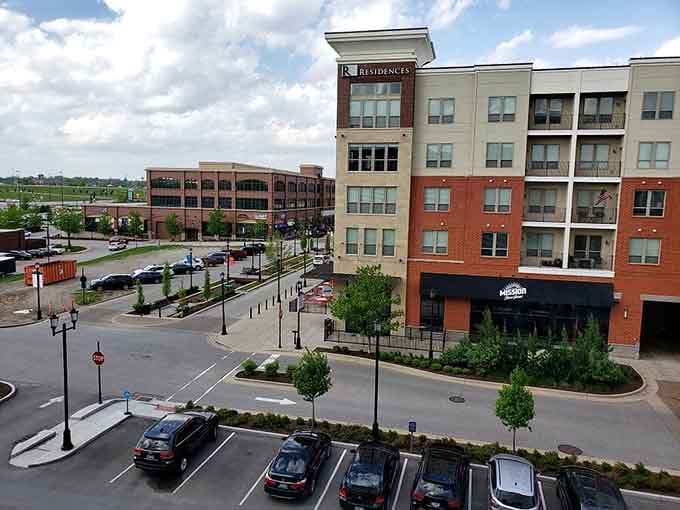 Modern residences blend seamlessly with the urban landscape, proving new construction doesn't have to look boring.