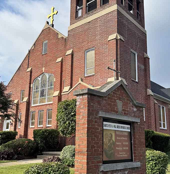 Stained glass windows and Orthodox architecture bring Athens to Frederick without requiring a single frequent flyer mile from anyone.