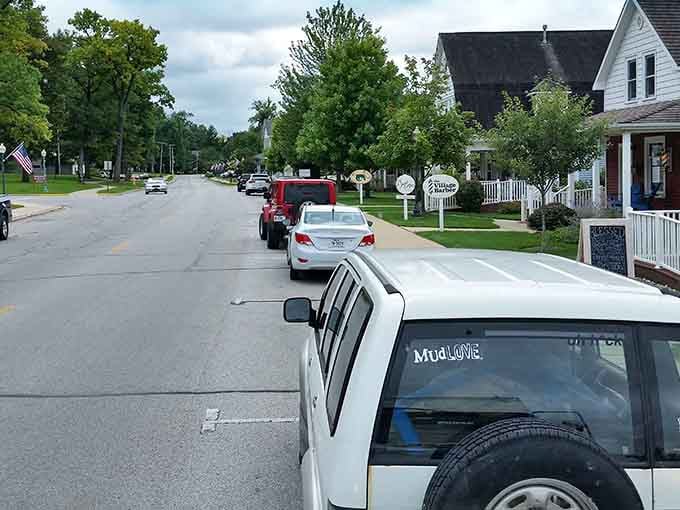 Tree-canopied streets lead past charming homes where front porches practically beg you to sit and stay awhile.