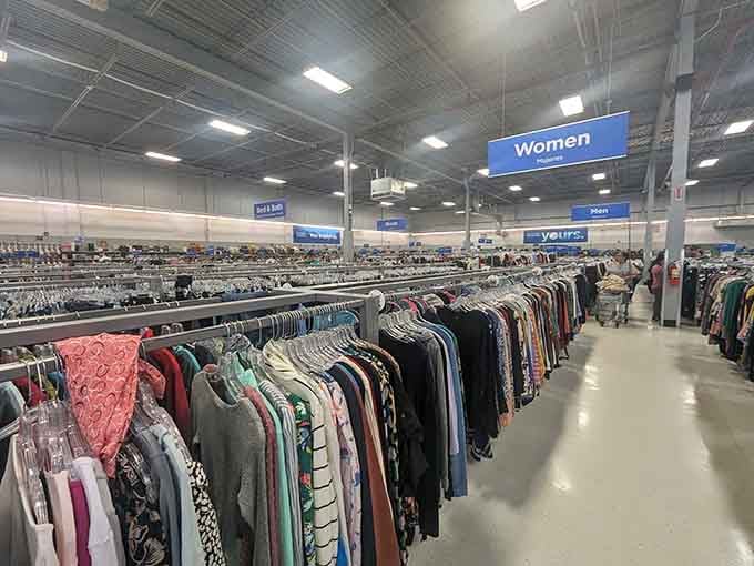 The women's clothing section stretches further than your weekend plans, and costs considerably less too.