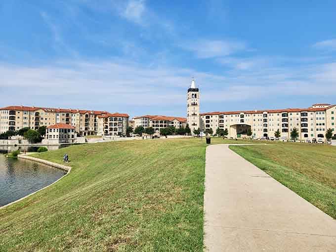 Wide pathways invite leisurely strolls where you can pretend you're contemplating which caf&eacute; to visit next.