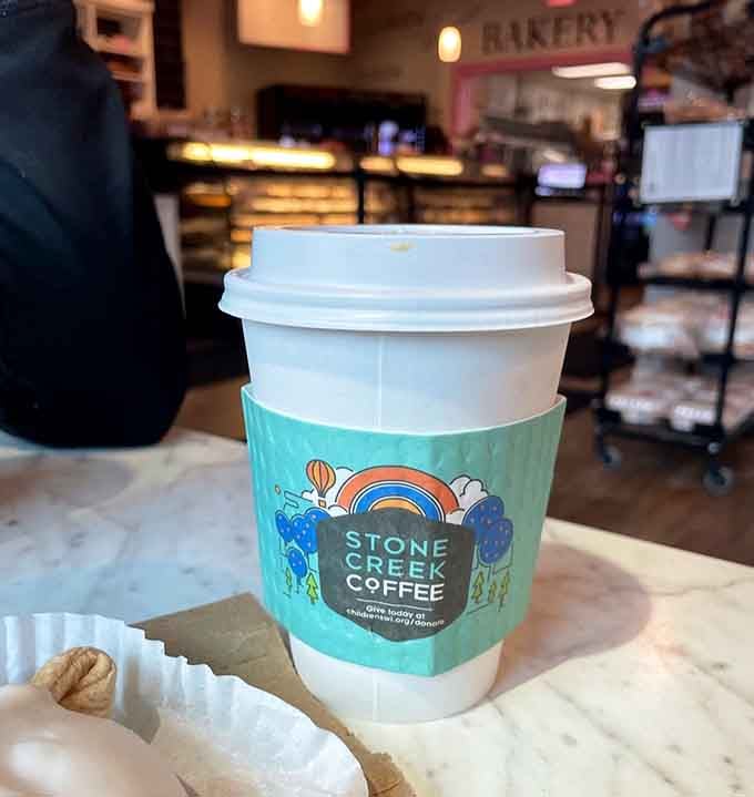 Stone Creek Coffee in a to-go cup means you can take this happiness anywhere your heart desires.