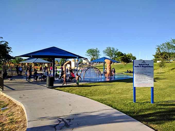 Splash parks in Texas aren't just for kids; they're survival equipment disguised as fun during summer months.