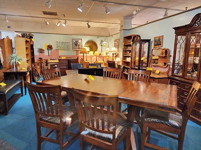 Solid wood dining tables that laugh in the face of particle board and actually improve with age.