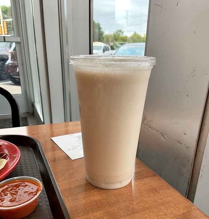 Creamy horchata in a tall glass &ndash; the perfect sweet companion to spicy tacos and your new favorite beverage.