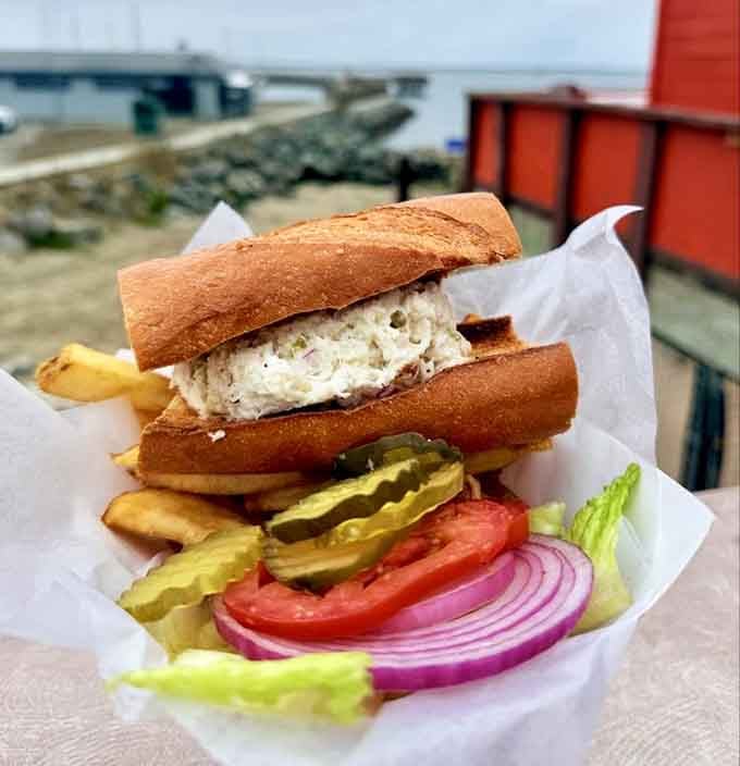 Fresh Dungeness crab piled high on a roll proves that sometimes simple perfection needs no introduction whatsoever.