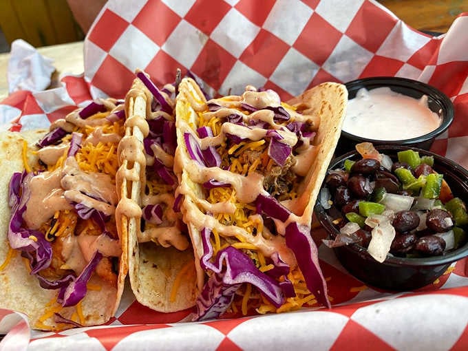 Tacos Barbacoa bringing Southwestern flair to the barbecue party, because Arizona knows how to blend traditions beautifully.