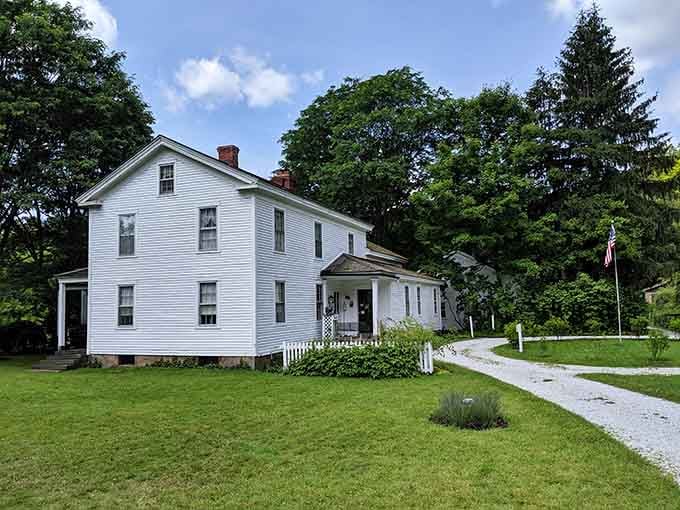 The historic Inn at Brandywine Falls stands as a charming reminder of the area's 19th-century roots.