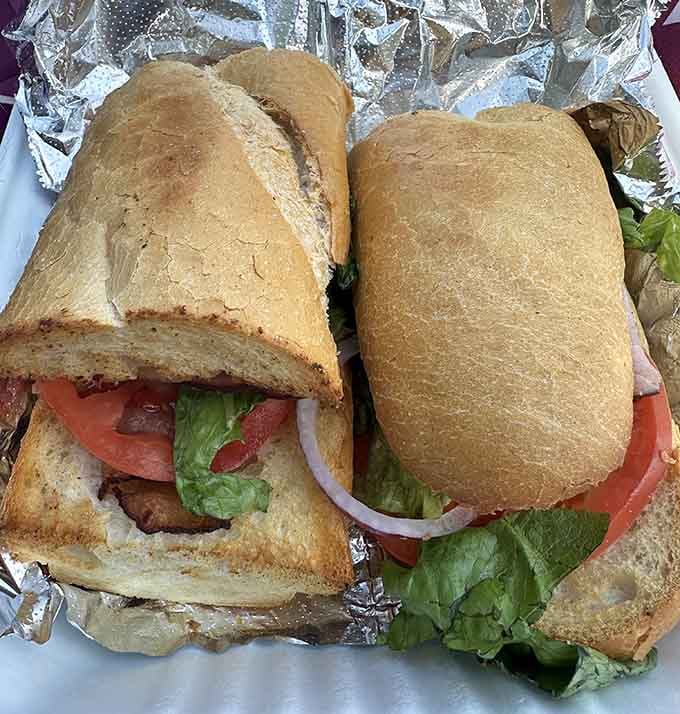 This Italian sub isn't messing around with those dainty portions you get at chain restaurants.