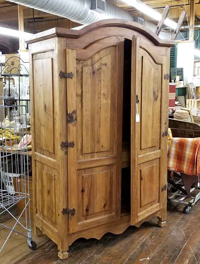 This stunning armoire has more character in one door panel than most modern furniture has altogether.