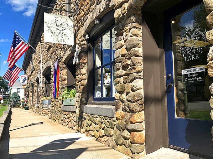 Stone facades that make modern construction look like it's trying too hard to impress the neighbors.