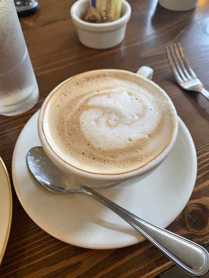 A perfectly crafted latte that proves the French know their way around coffee just as well as wine.