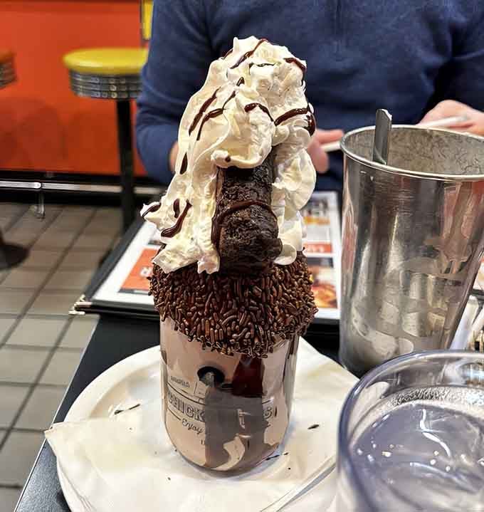 This chocolate monument to excess makes you wonder if sharing is actually caring or just plain foolish.