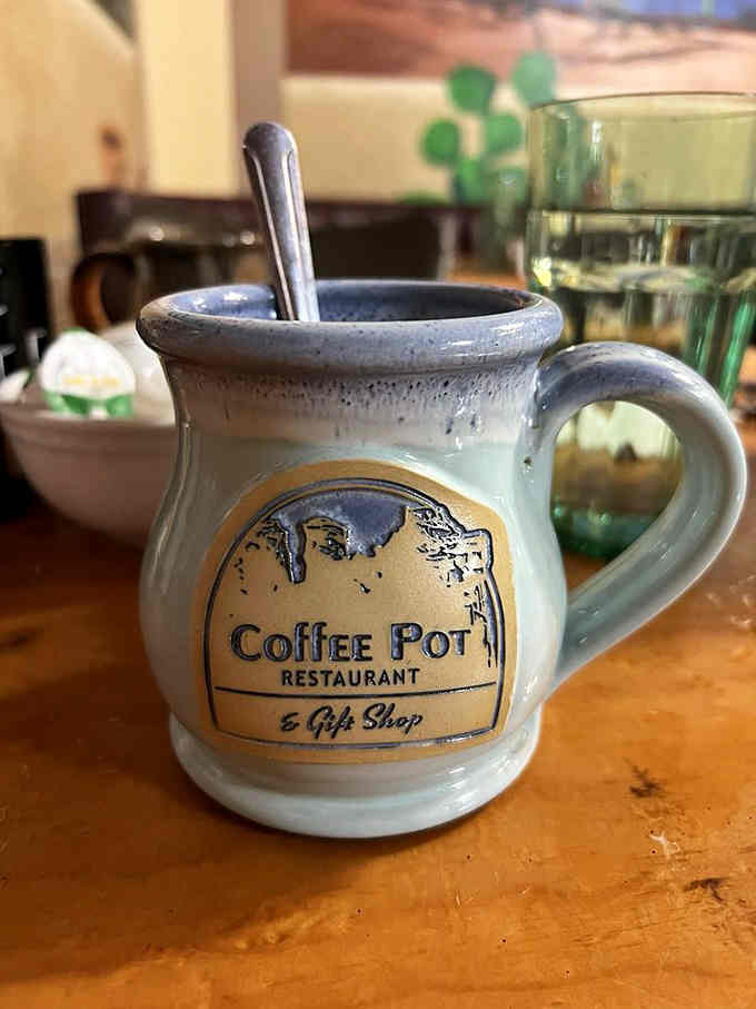 Even the coffee mug is charming here, serving up your caffeine in handcrafted pottery that doubles as a souvenir.