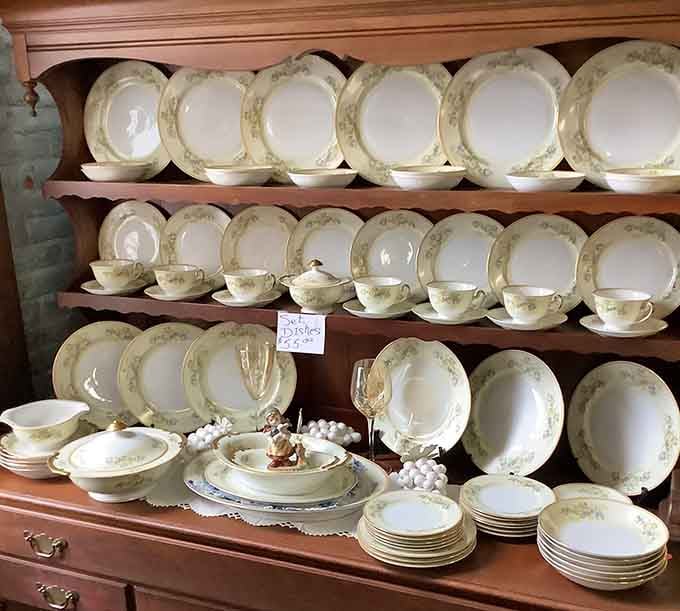 Fine china sets that survived decades without a single chip, unlike your modern dishwasher-safe stuff.