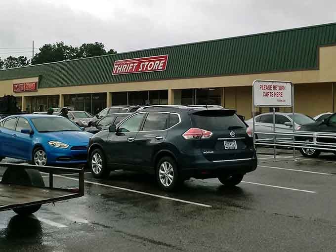 That full parking lot tells you everything you need to know about this place's popularity among savvy shoppers.