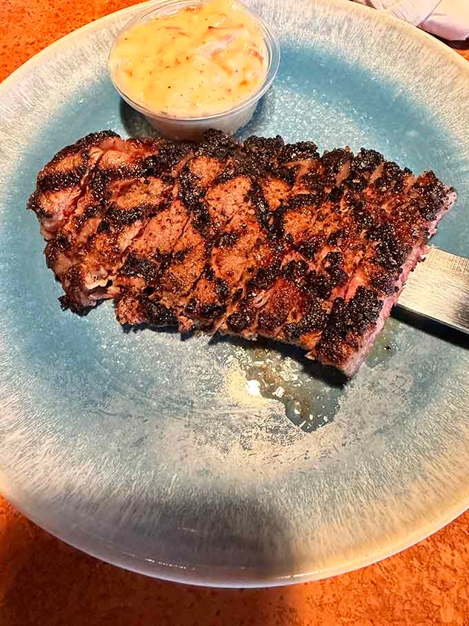 A perfectly charred steak that could convert even the most devoted seafood enthusiast, at least temporarily.