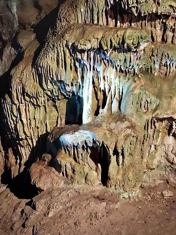 These flowstone curtains took thousands of years to form, making your home renovation timeline seem downright speedy.