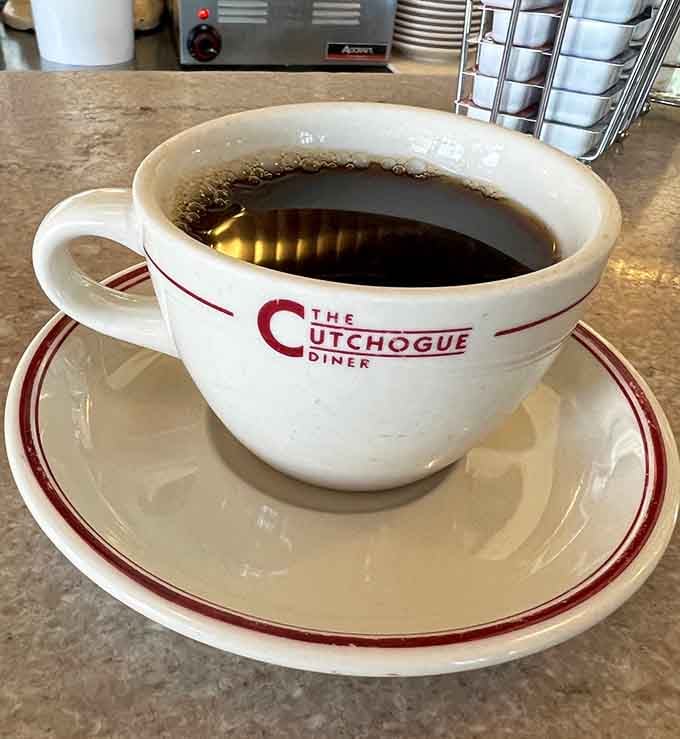 Coffee served in a proper ceramic cup with the diner's name on it tastes better, science can't explain why.