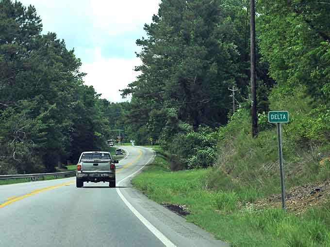 That green Delta sign marks your arrival in a place where time moves at nature's pace, not yours.