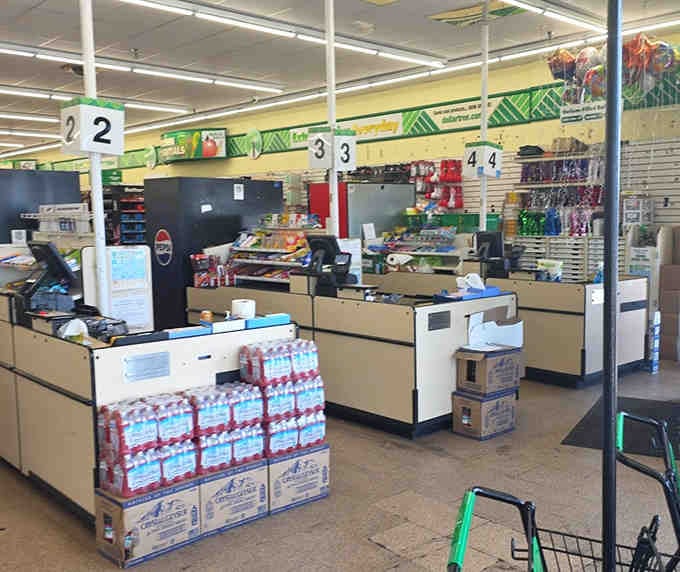 Multiple checkout lanes mean you won't spend your entire afternoon waiting to pay for your bargain bounty.
