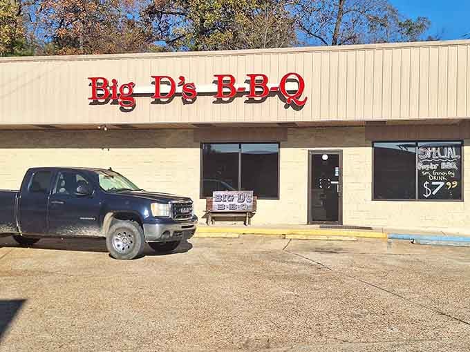 Big D's BBQ understands that great barbecue doesn't need fancy surroundings, just serious smoke and dedicated pitmasters.