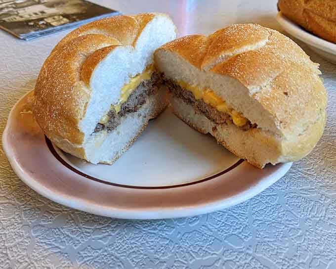 This burger on a soft roll with all the fixings reminds you why diners became an American institution in the first place.