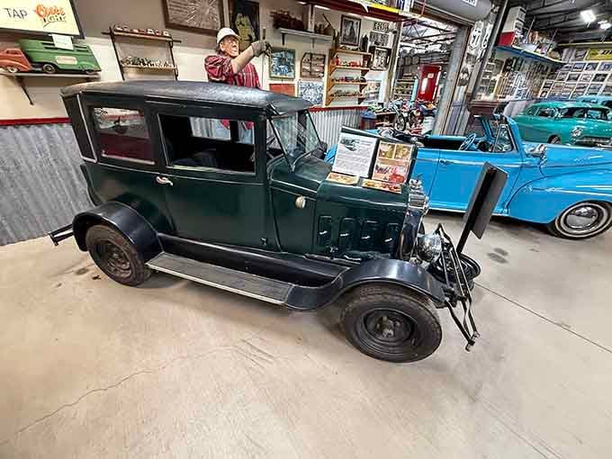 Dark and mysterious, this vintage ride proves that noir styling works at any size, especially half-scale.
