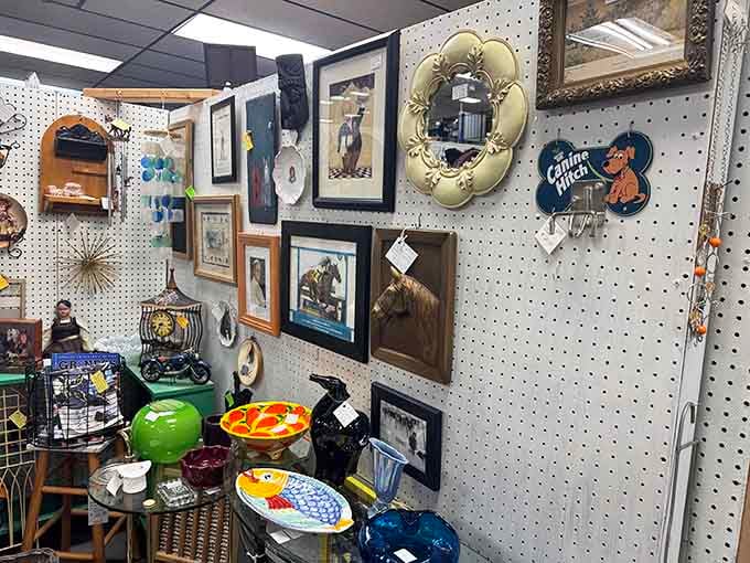 Wall art and mirrors create a gallery of possibilities for that one empty spot you've been ignoring.