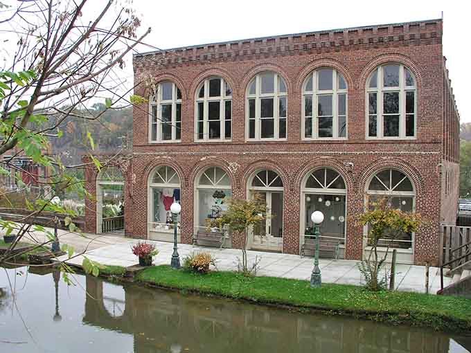 Historic brick buildings along the water prove that industrial architecture can age gracefully when given the proper respect.