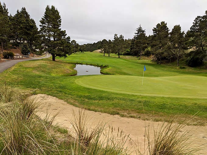 This coastal golf course weaves through dunes and pines, where your biggest hazard might be getting distracted by the scenery.
