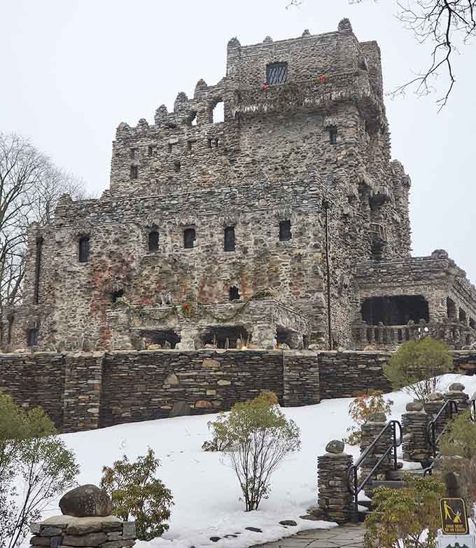 Winter transforms the castle into a snow globe scene that would make Hallmark movies jealous of the backdrop.