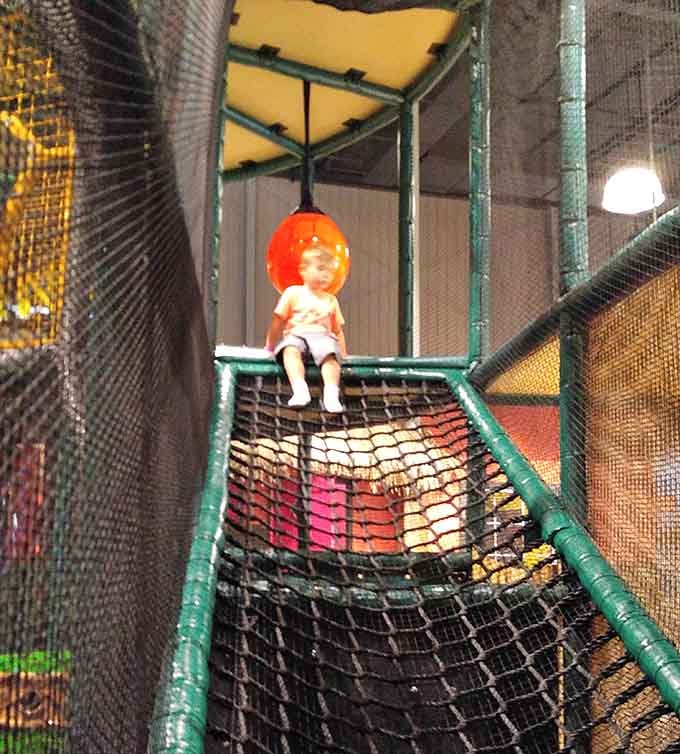 Net bridges test balance and bravery while parents wonder when their insurance premiums might increase slightly.