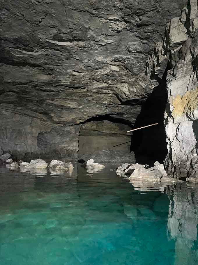The turquoise glow reflecting off ancient rock formations creates an atmosphere that cameras struggle to fully capture accurately.