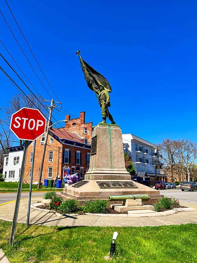 Every town needs a monument that makes you stop and remember history happened in real places with real people.