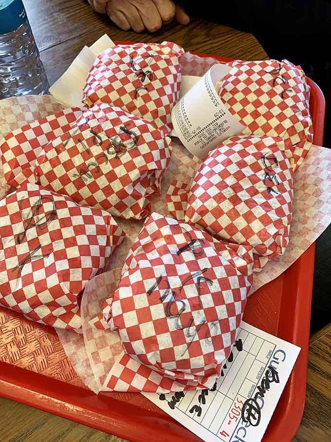Four wrapped bundles of joy waiting to make someone's day infinitely better&mdash;like Christmas morning, but with more beef and cheese.