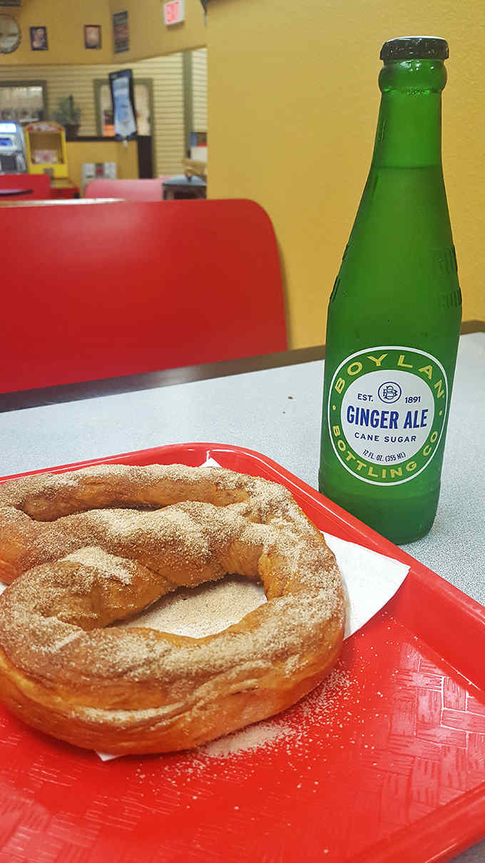 That golden pretzel twist paired with an ice-cold Boylan's ginger ale is basically Indiana's version of wine and cheese.