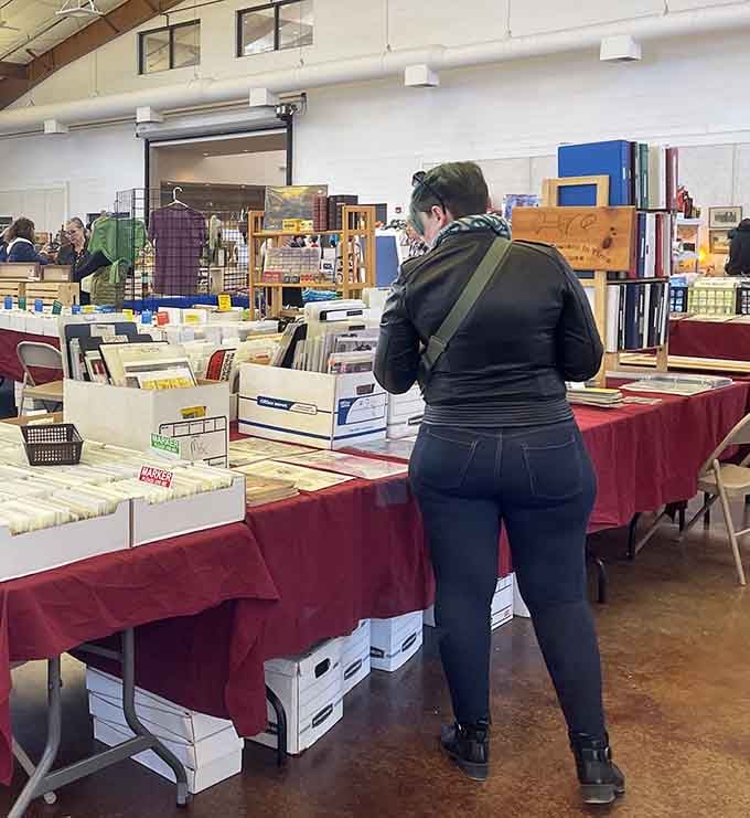 Fellow treasure hunters browse with purpose, each on their own quest for that one perfect thing they didn't know they needed.