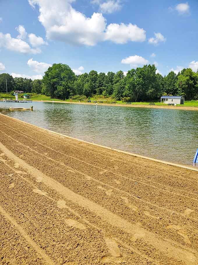 Real sand, real beach vibes, and you didn't even have to leave Summit County for this slice of paradise.