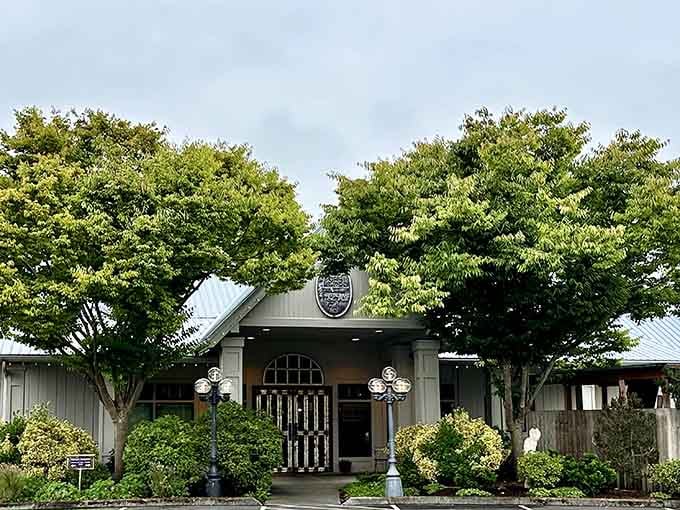 Nell Thorn's inviting entrance promises good food and even better views of the Swinomish Channel beyond.