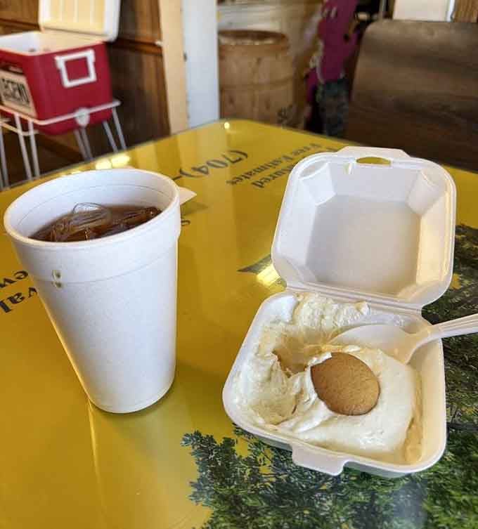 Banana pudding and sweet tea, the Southern comfort duo that's solved more problems than most therapists ever will.