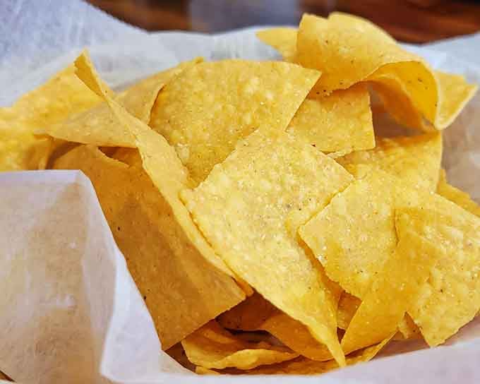 Fresh, warm tortilla chips are the opening act that sets the stage for everything delicious that follows at your table.