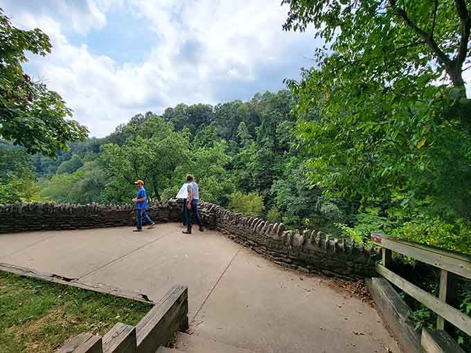 Clifty Falls State Park's overlook offers views that make your phone's camera weep with inadequacy and joy.