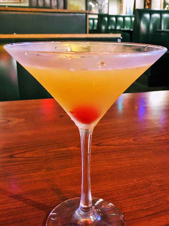 This sunset-hued cocktail looks almost too pretty to drink, but you'll be glad you did anyway.