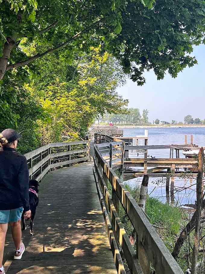 A casual stroll with your best friend, because some moments are too good not to share with someone who appreciates them.