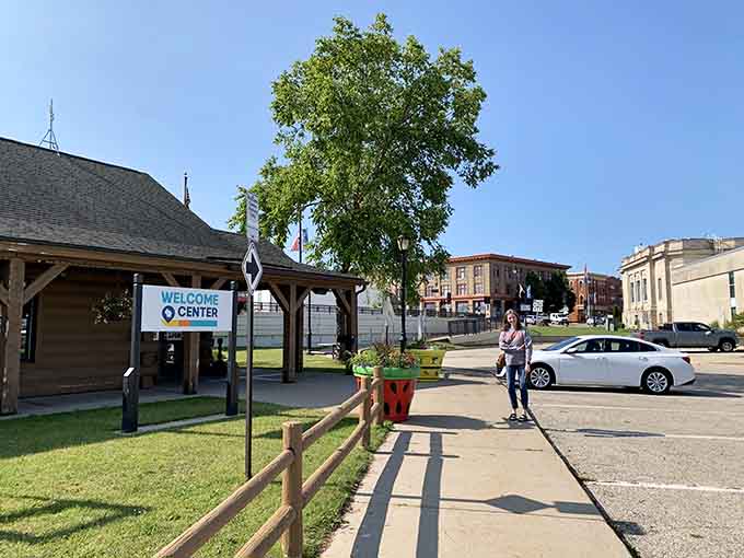 Marinette's Welcome Center greets visitors with Midwestern hospitality that's refreshingly genuine and completely free of ironic detachment.